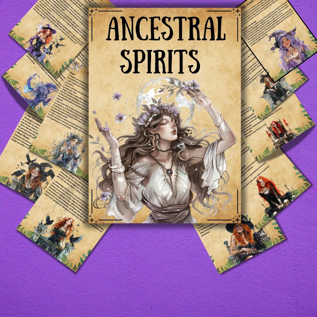 Ancestral Spirits Grimoire Pages, Beginner Book of Shadows, Pagan ...
