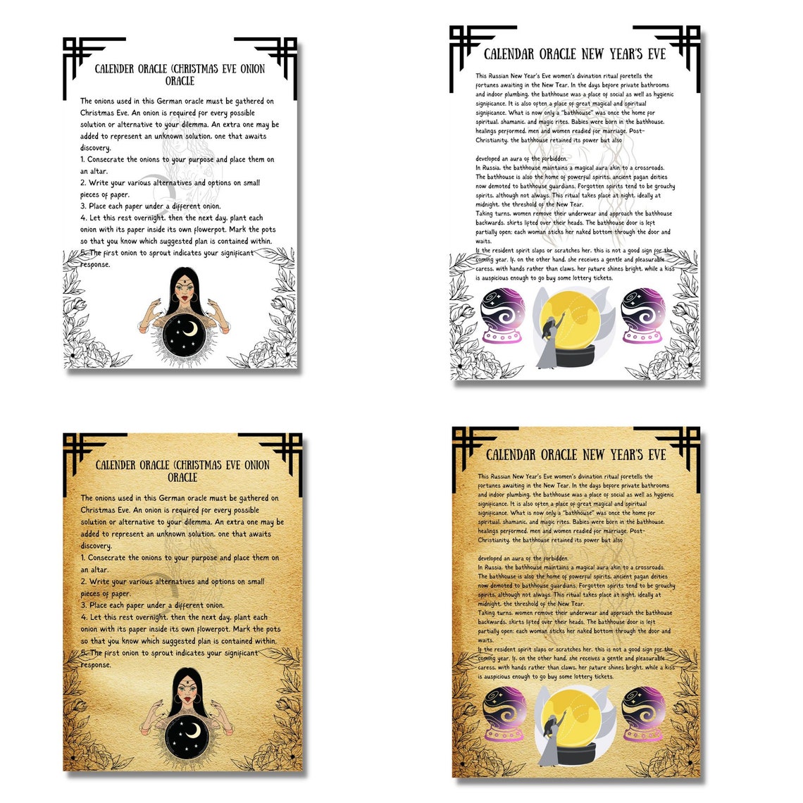 DIVINATION SPELLS Book, Witchcraft Book of Shadows, Beginner Spell ...