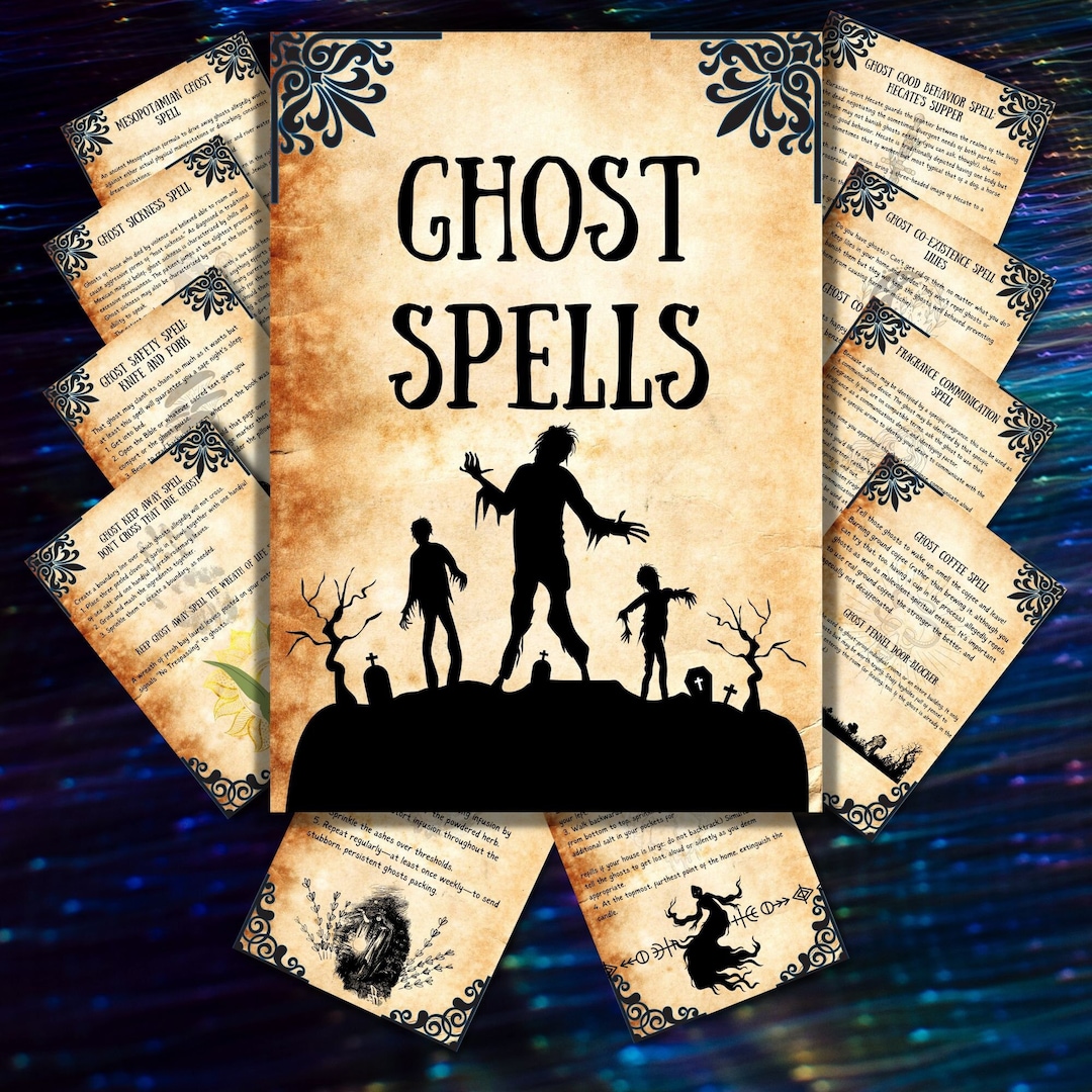 Ghost Spells Bundle, Witchcraft Spellbook, Occult Book of Spells, Baby ...