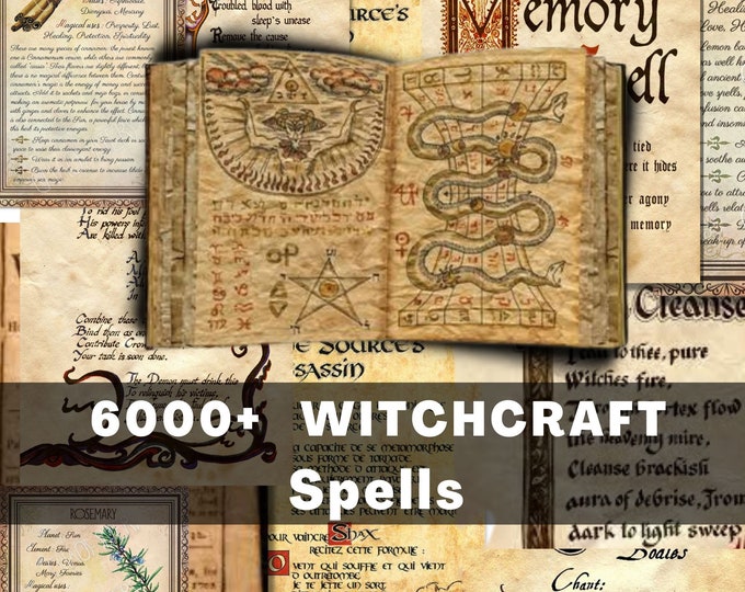 Resources of 6000+ Spells, Rare Witchcraft and Curses, Waite, Wicca ...