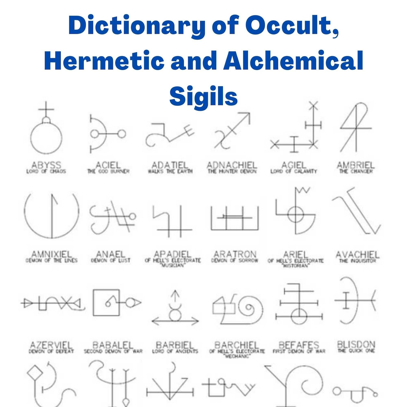 Rare Sigils: Dictionary of Sigils 1981 Occult Hermetic and - Etsy Canada
