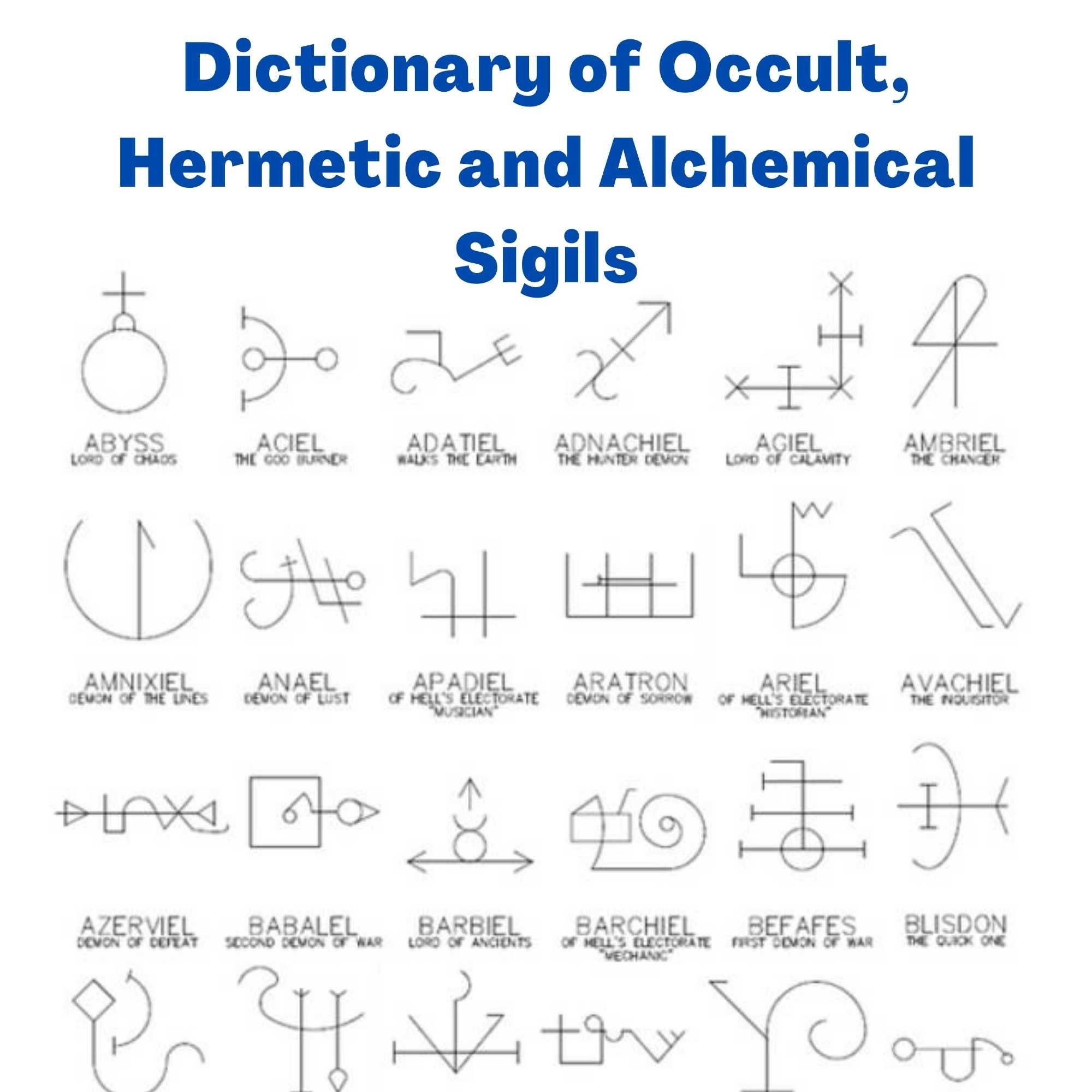 Rare Sigils: Dictionary of Sigils 1981 Occult Hermetic and - Etsy Australia