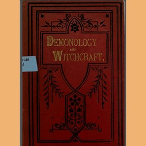Demonology & Witchcraft Book, Antique Witch Book, Witches Spellbook ...