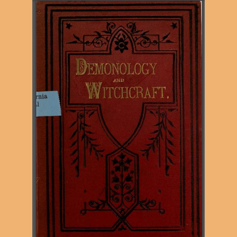 Demonology & Witchcraft Book, Antique Witch Book, Witches Spellbook ...