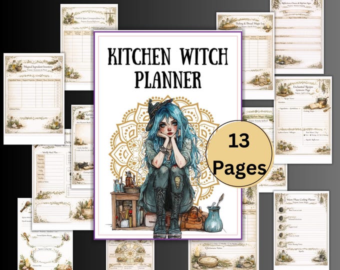 Witch's Shopping List Printable Planner - Stay Organized While You Shop ...
