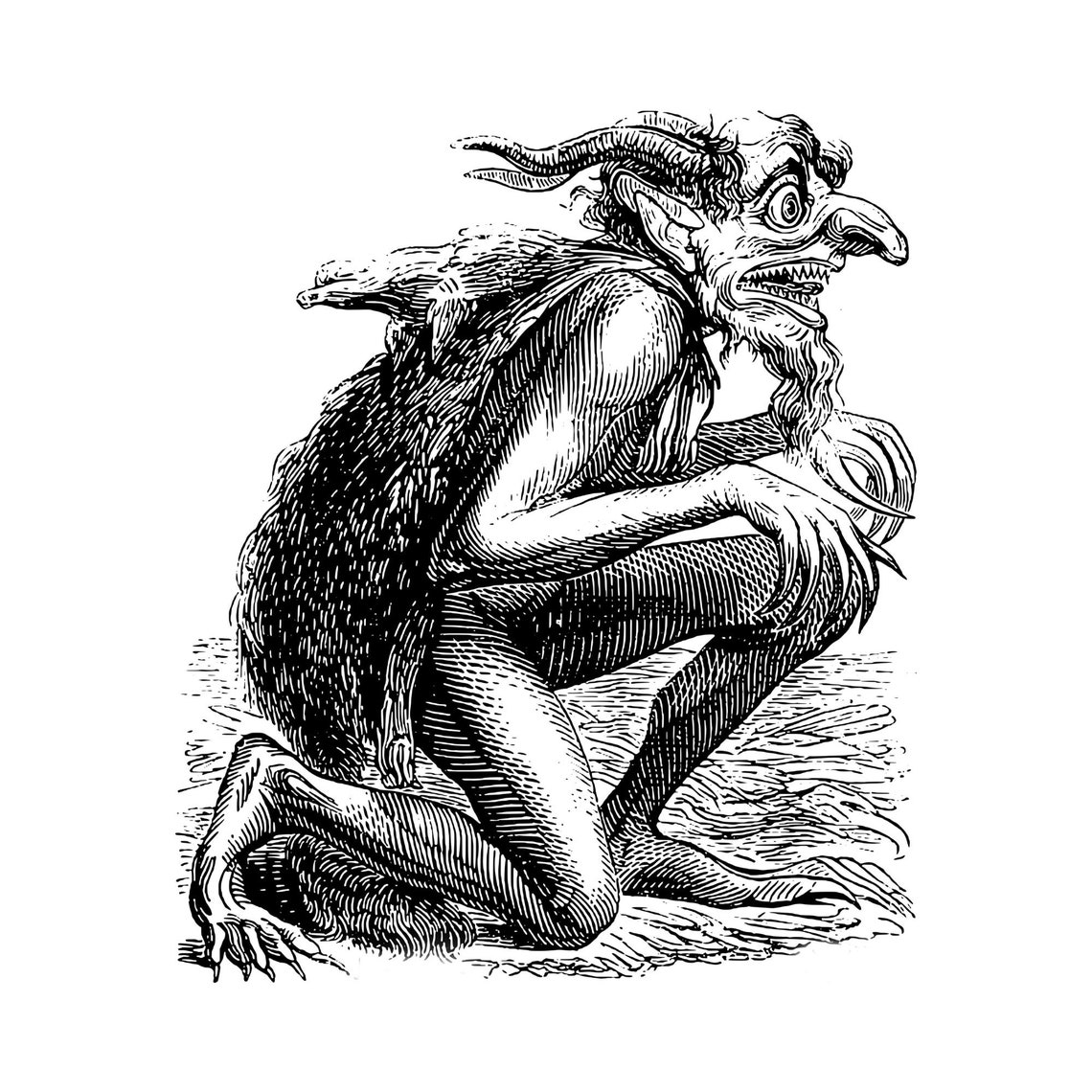 Goblins and Fairies Book, Antique Witch Book, Witchcraft, 117 Pages ...