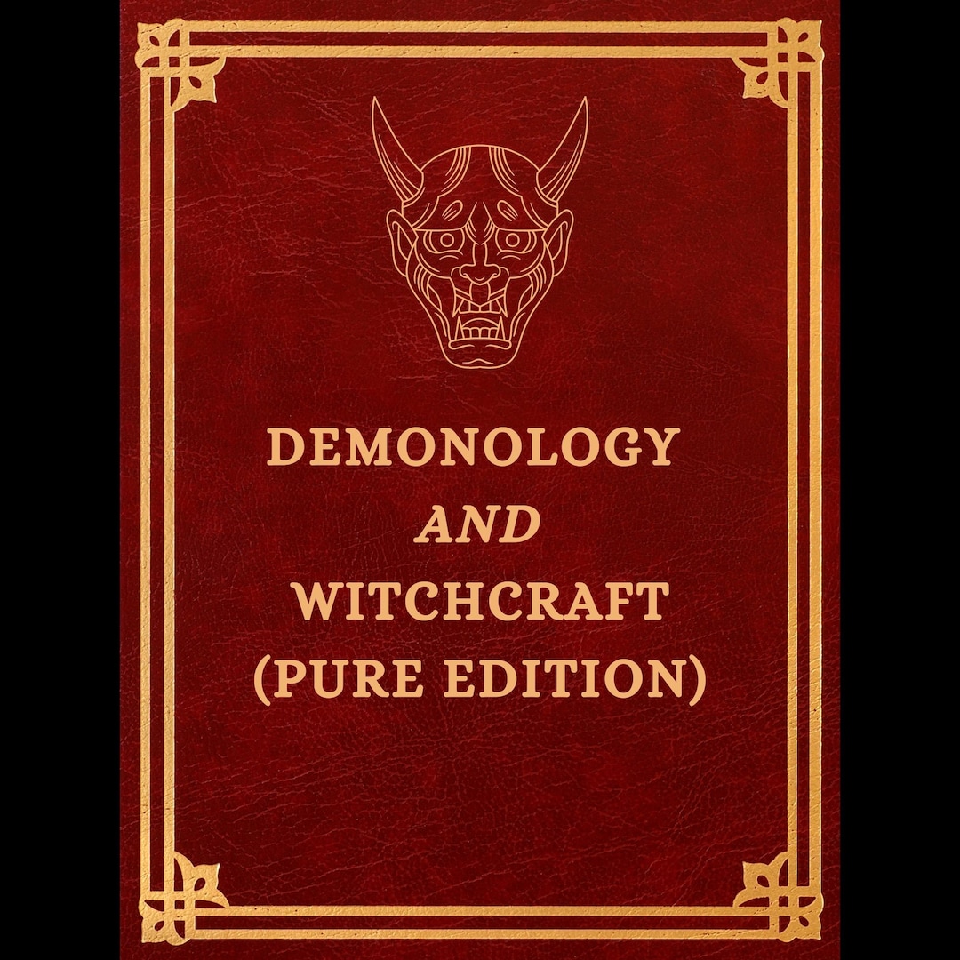 Demonology & Witchcraft Book, Antique Witch Book, Witches Spellbook ...