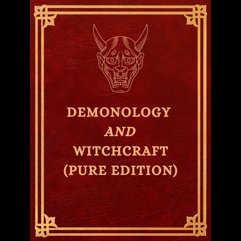 Demonology & Witchcraft Book, Antique Witch Book, Witches Spellbook ...