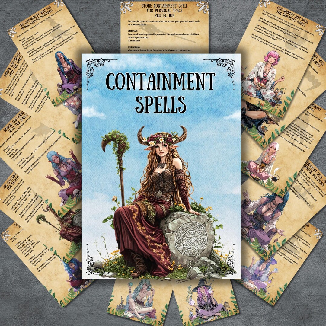 CONTAINMENT Spells, Witchcraft, Book of Spells, Book of Shadows ...