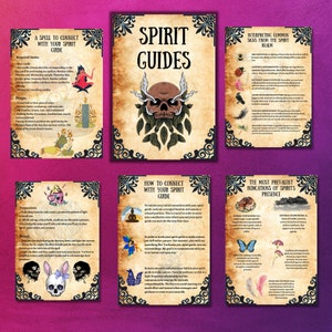 Spirit Guides Grimoire Pages, Witchcraft Basics, Printable Book of ...