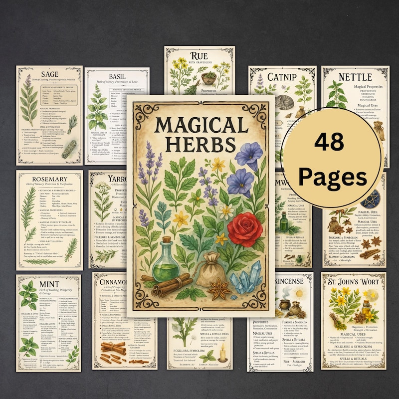 Herb Spiritual Book - Etsy