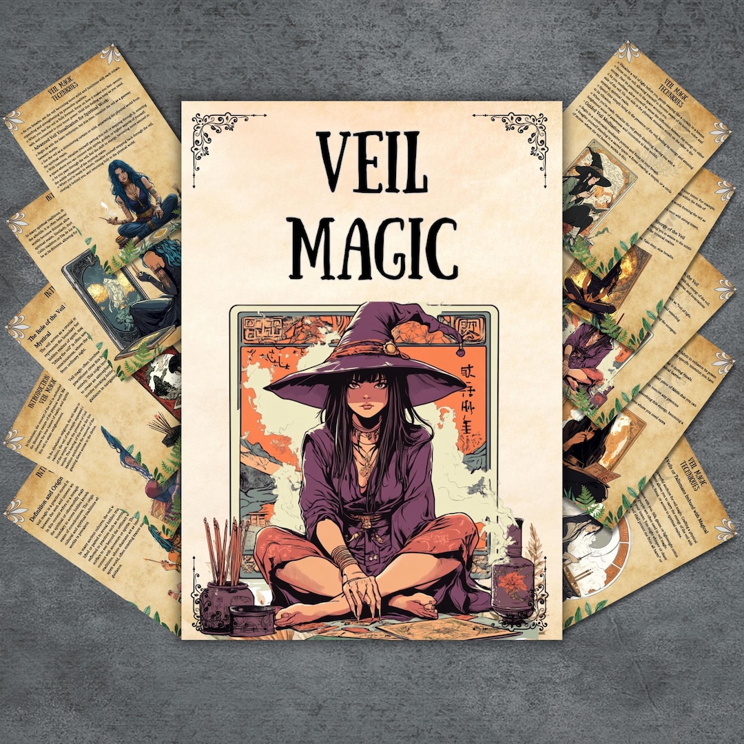 Secret Veil Magic Grimoire Pages, Witchcraft Basics, Book of Shadows ...