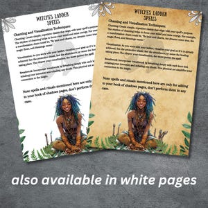 Witch's Ladder Grimoire Pages, Wicca, Pagan, Book of Shadows ...