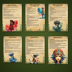 Oya Altar, Grimoire Pages, Printable Book of Shadows, Oya Orisha ...