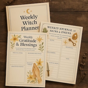 Weekly Witch Planner, Digital Witchy, Weekly Journal, Tarot, Moon ...