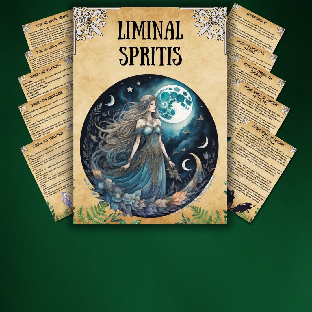 Liminal Spirits Grimoire Pages Wiccan Book of Shadows - Etsy