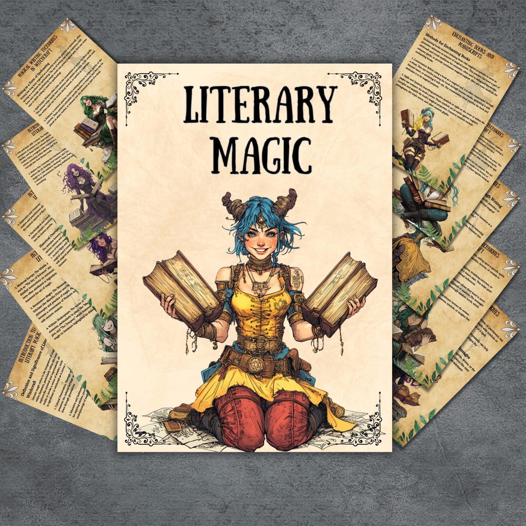 Secret Literary Magic Grimoire Pages, Wicca, Witchcraft Basics, Magic ...