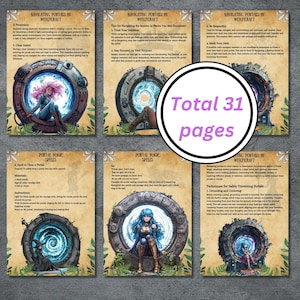 Secret Portal Magic Pages, Grimoire, Witchcraft 101, Book of Shadows ...