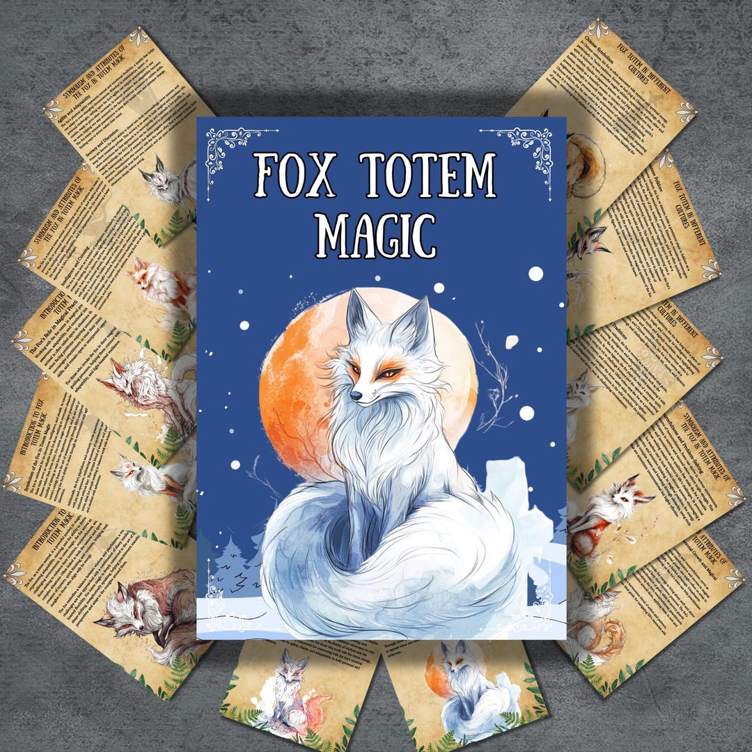 Secret Fox Totem Grimoire Bundle, Spirit Animals, Book of Shadows ...