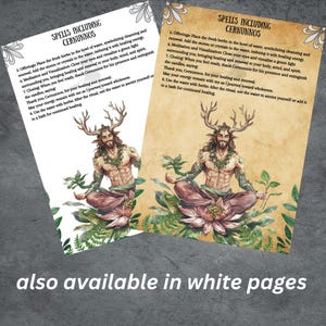 Secret Cernunnos Altar Guide, Grimoire Pages, Cernunnos Prayers ...