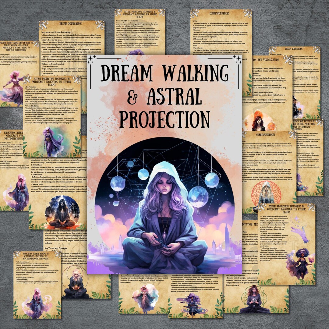 Real Witch Grimoire Pages , Wicca Book of Shadows, Dream Rituals ...