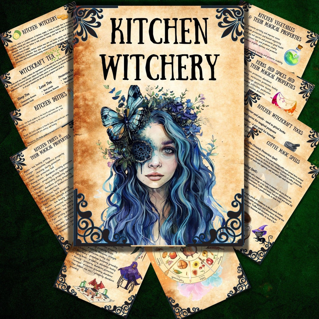 Basics of Kitchen Witchcraft, Printable Kitchen Witchery, Grimoire Page ...