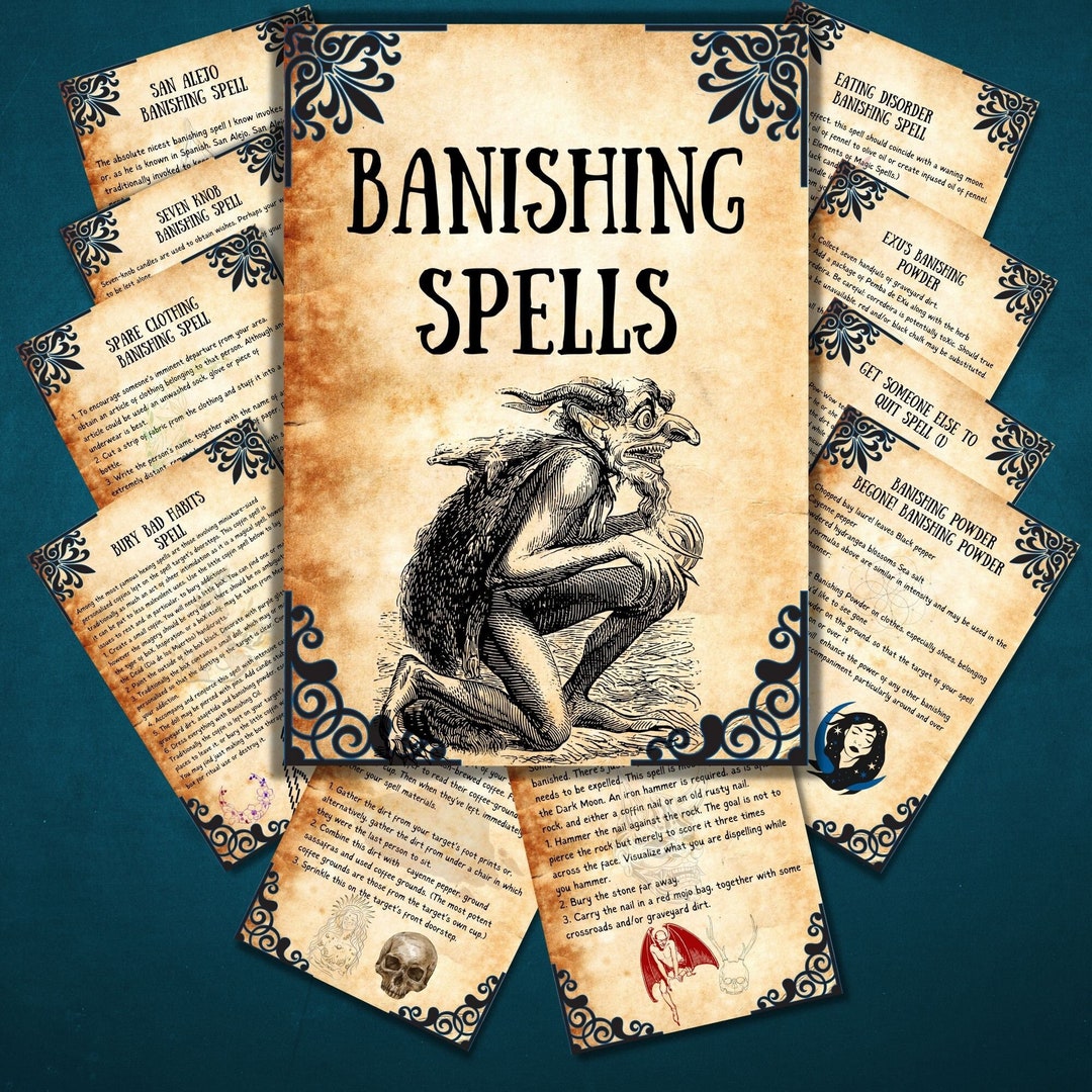 Banishing Spells Bundle Wicca Magic Witchcraft Book of - Etsy
