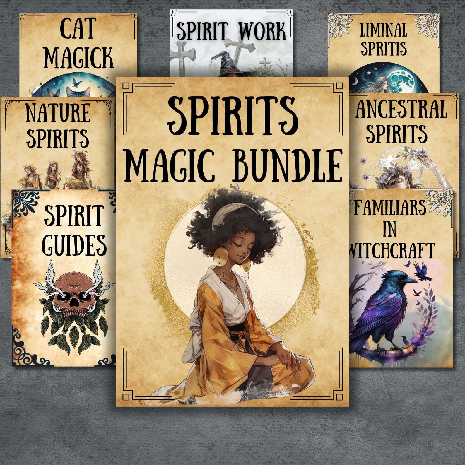 Spirits Bundle Grimoire Pages, Wicca Witchcraft Basics, Spirits Magic ...