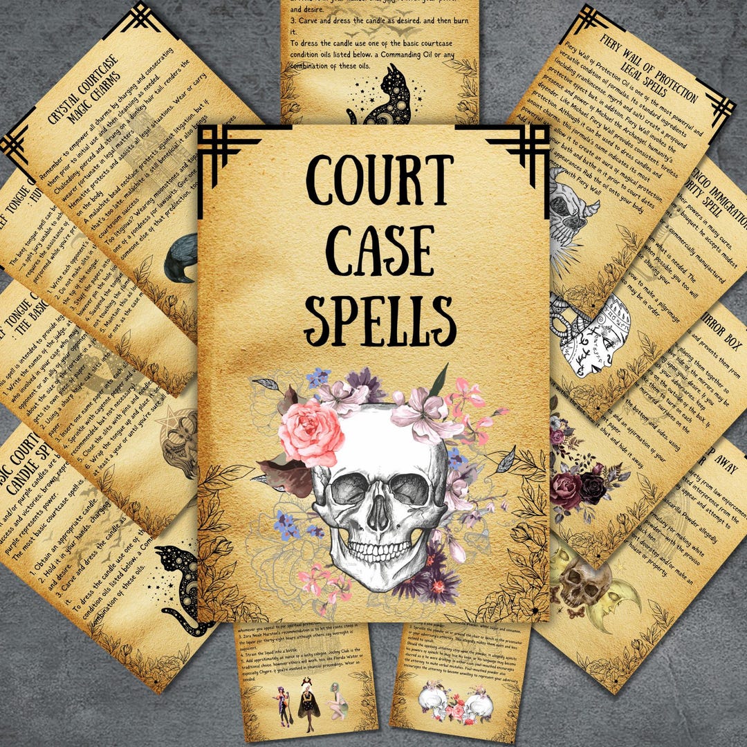 Best Court Spells, Printable Wicca Spells, Book of Shadows, Occult ...