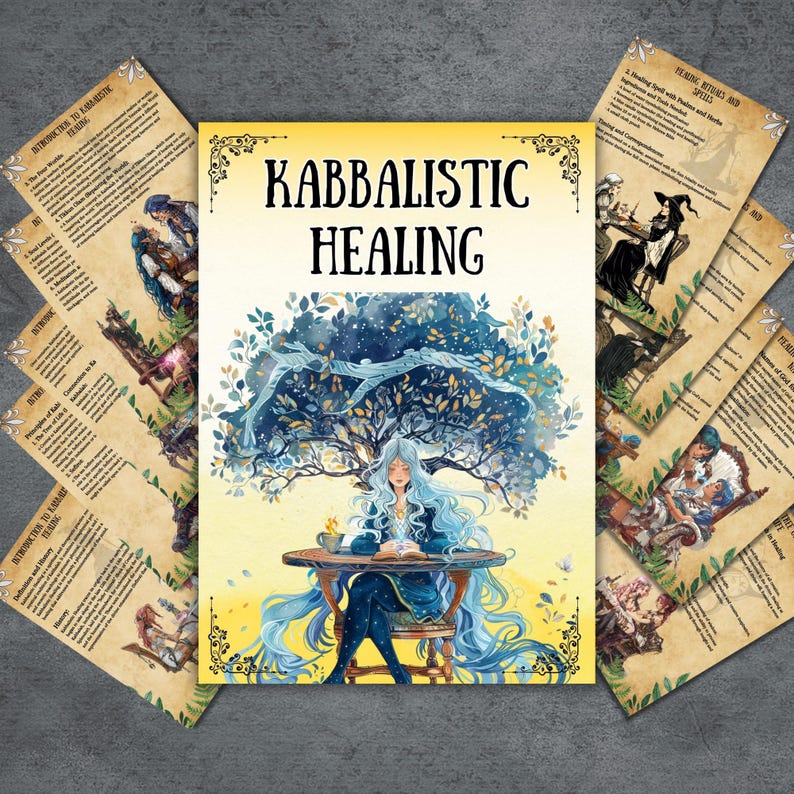 Secret Kabbalah Healing Grimoire Pages, Witchcraft Book of Shadows ...