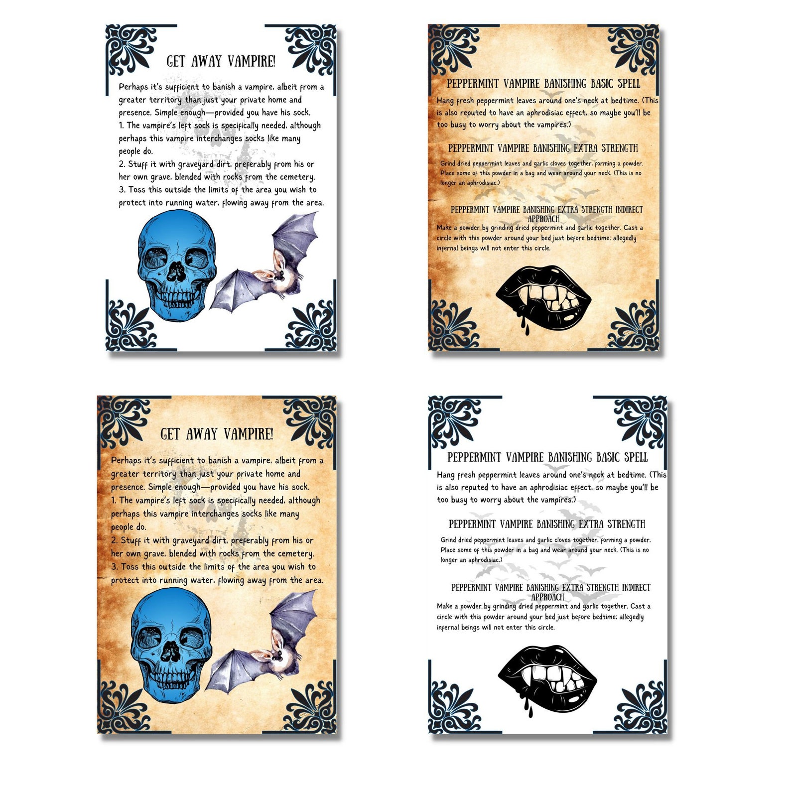 Vampire Spells Bundle, Witchcraft Book of Spells, Occult, Pagan ...