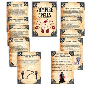 Vampire Spells Bundle, Witchcraft Book of Spells, Occult, Pagan ...