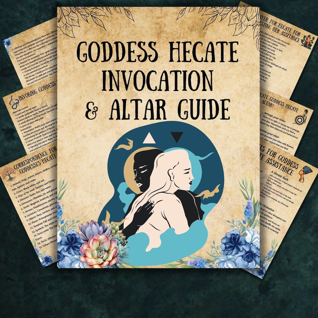 Goddess Hecate Altar, Prayer, Invocation, Grimoire Pages, Book of ...