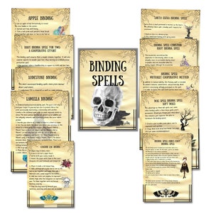 Binding Spells Bundle: Book of Shadows Pages (digital Download) - Etsy