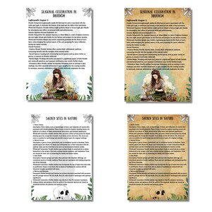 Secret Druidism Grimoire Pages, Printable Wiccan Book of Shadows ...
