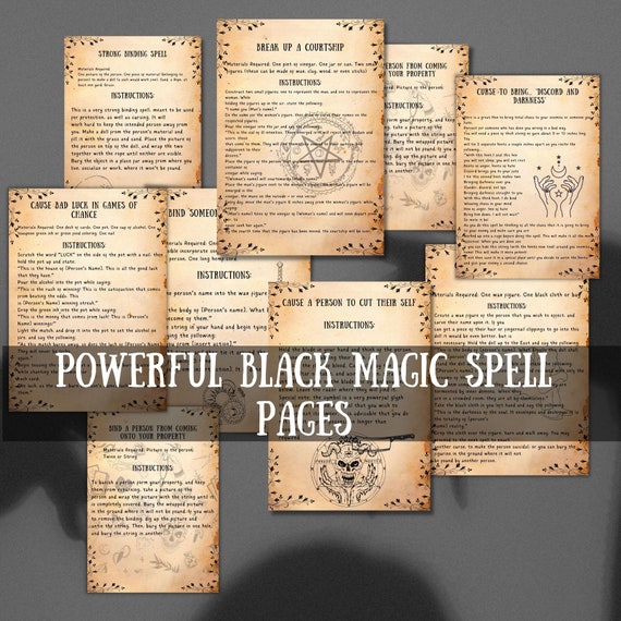 Black Magic Book Of Spells