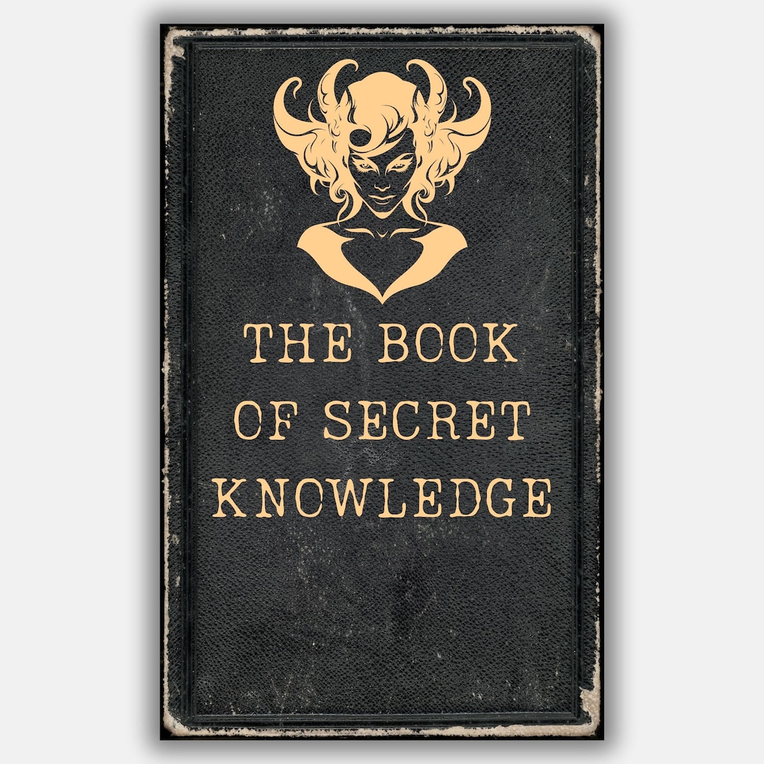 The Book of Secret Knowledge, Vintage Grimoire, 37 Pages, Book of ...