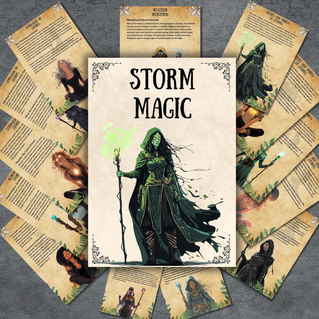Secret Storm Magic Grimoire Pages, Wicca, Witchcraft Basics, Book of ...