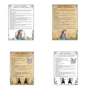 Fairy Magic Rituals, Wiccan Book of Shadows, Printable Grimoire Pages ...