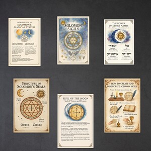 Perfect Solomon Sigils, Seals, Grimoire Bundle, Digital Witchcraft ...