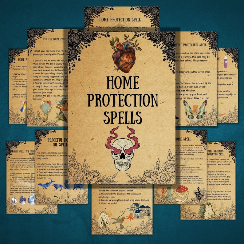 Home Protection Spells Bundle, Book of Spells, Occult, Wicca Spells ...