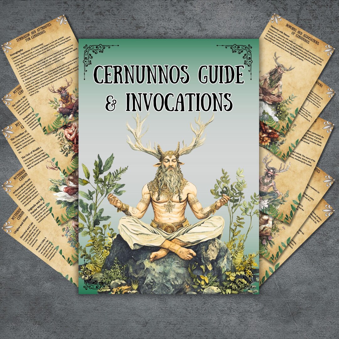 Secret Cernunnos Altar Guide, Grimoire Pages, Cernunnos Prayers, Invocation, Rituals, Witchcraft ...