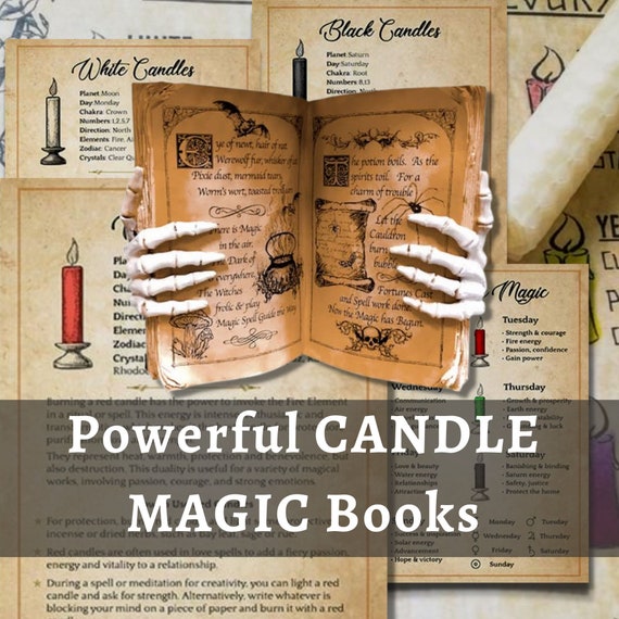 Candle Magic Books: 6 Books in 1 Spells Rituals Candle - Etsy