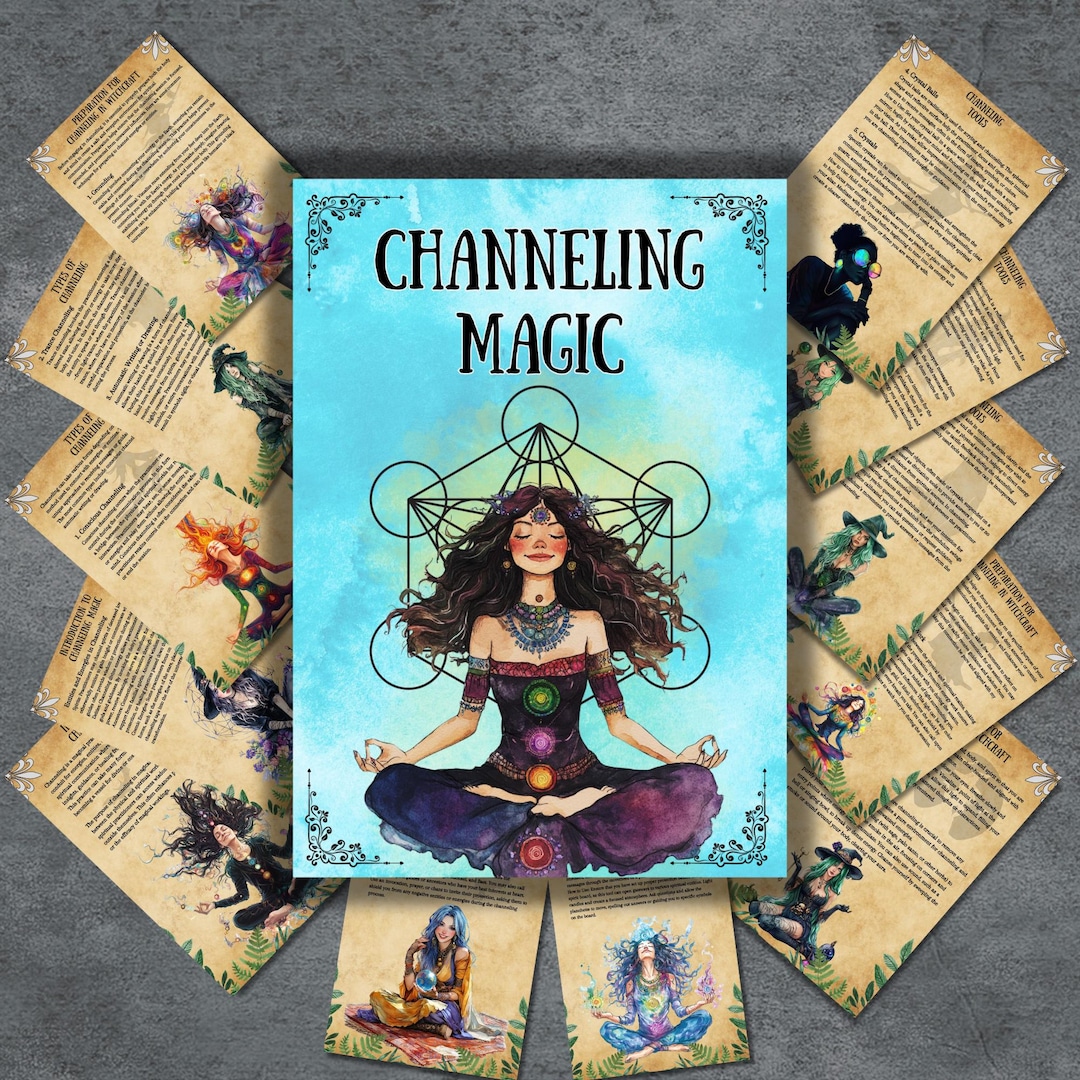 Secret Channeling Magic Grimoire Pages, Mediumship Book of Shadows ...
