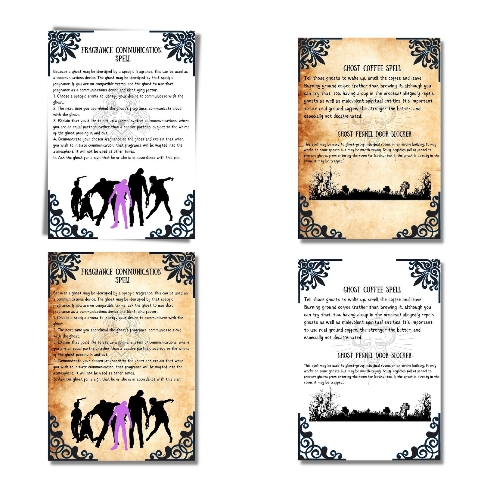 Ghost Spells Bundle, Witchcraft Spellbook, Occult Book of Spells, Baby ...