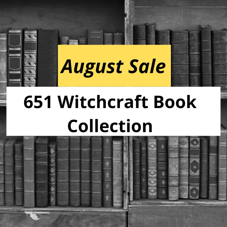 651 Witchcraft Books Bundle Wiccan Spells Occult Pagan - Etsy
