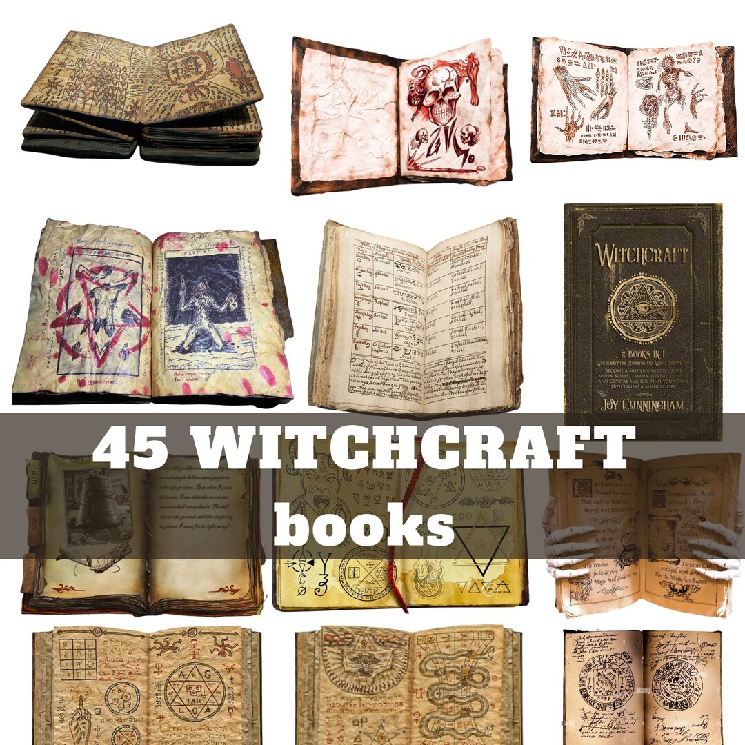 45 Witchcraft Books Bundle, Beginner Witch, Occult Books, Grimoire ...