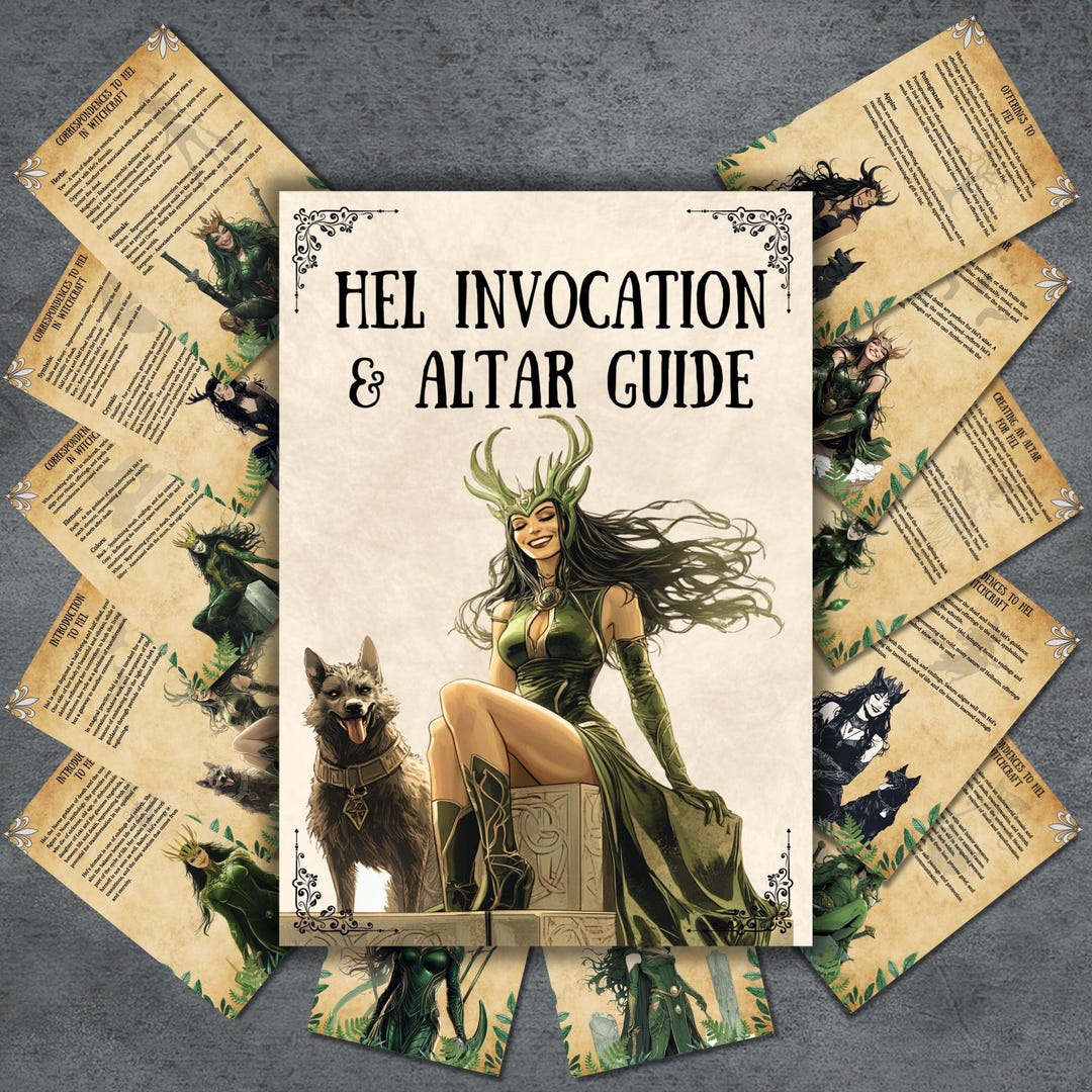 Norse Goddess Hel Altar Guide, Prayer, Invocation, Grimoire Pages, Hel ...