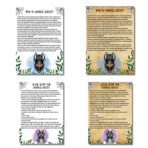 Secret Bastet Altar, Prayer, Invocation, Grimoire Pages, Egyptian ...