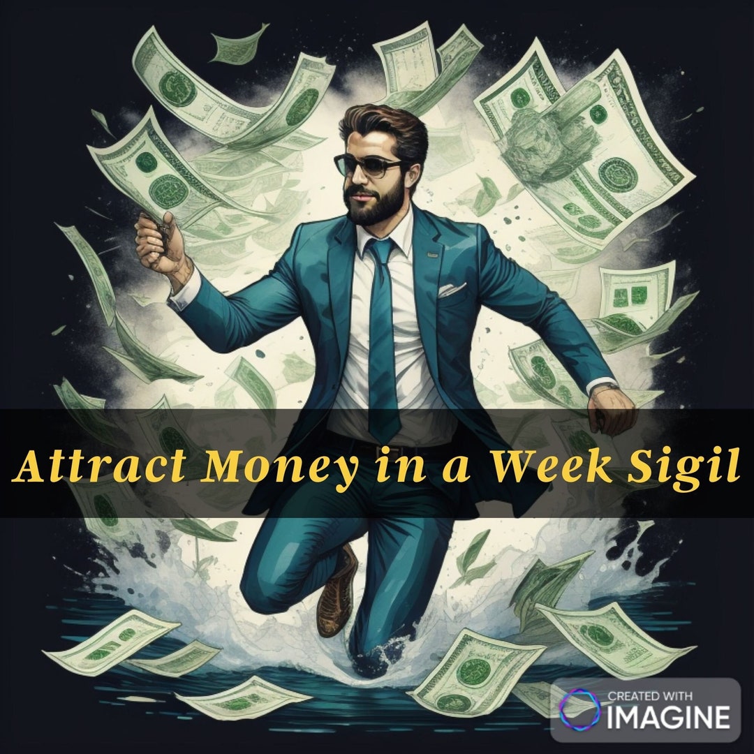 Secret Money Sigil, Money in a Week Sigil, Magic, Manifest Money Ritual ...